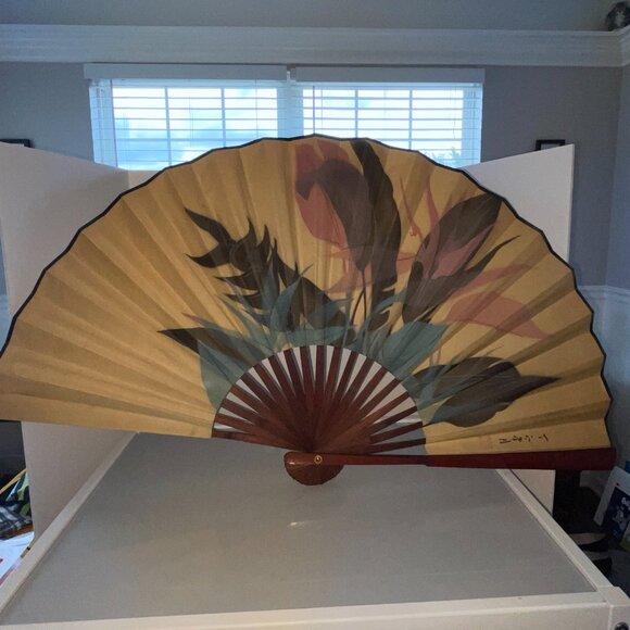 Accents | 198s Vintage Large Painted Wooden And Paper Decorative Wall ...